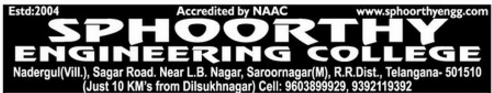 Sphoorthy Engineering College, Hyderabad, Wanted Teaching Faculty, Dean ...