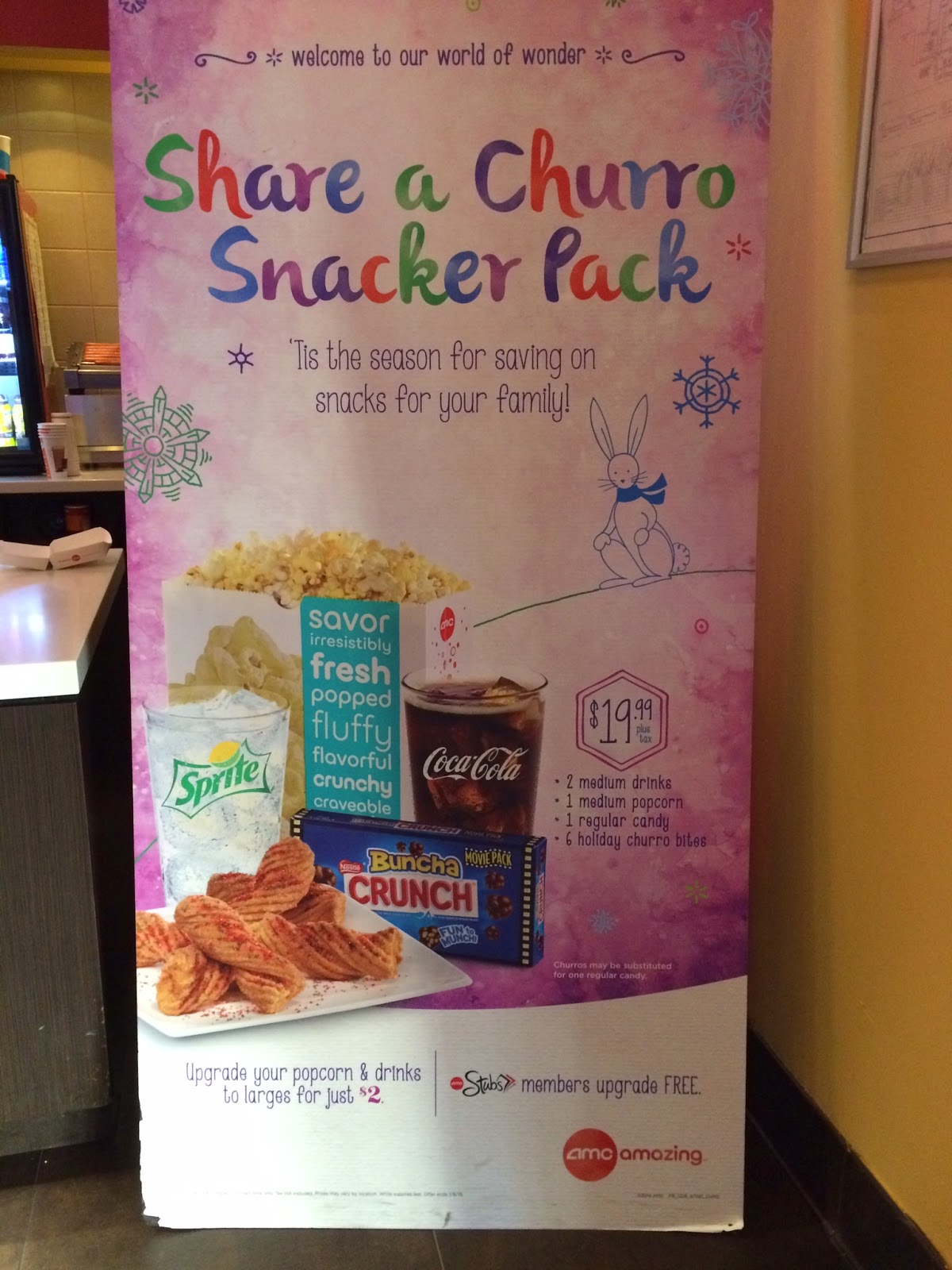 Festive Churro Snack Pack From AMC Theatres / AMCシアターズのフェスティブ チュロ スナック ...