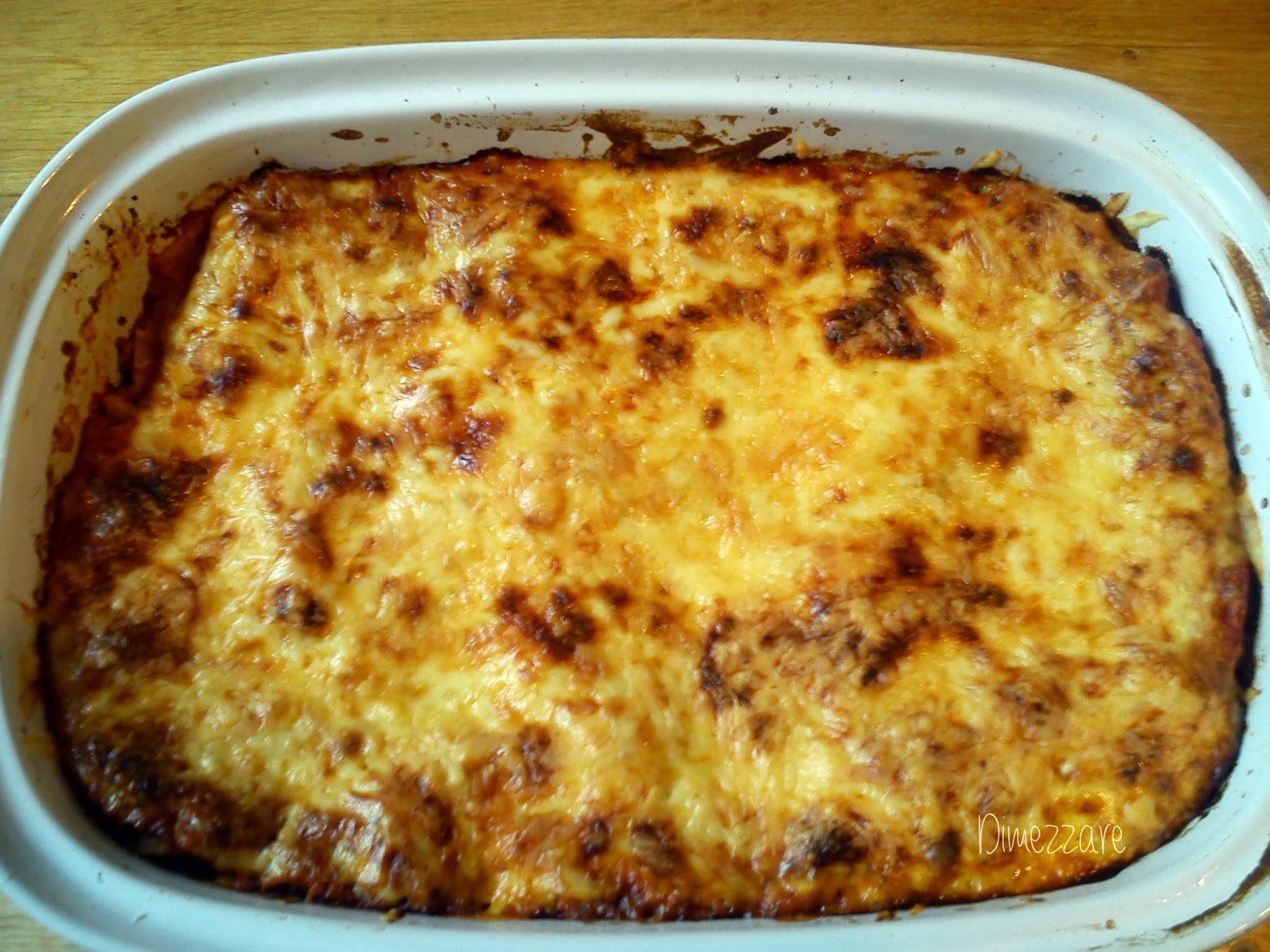 Dimezzare: Lasagne alla Bolognese - versione italiana.