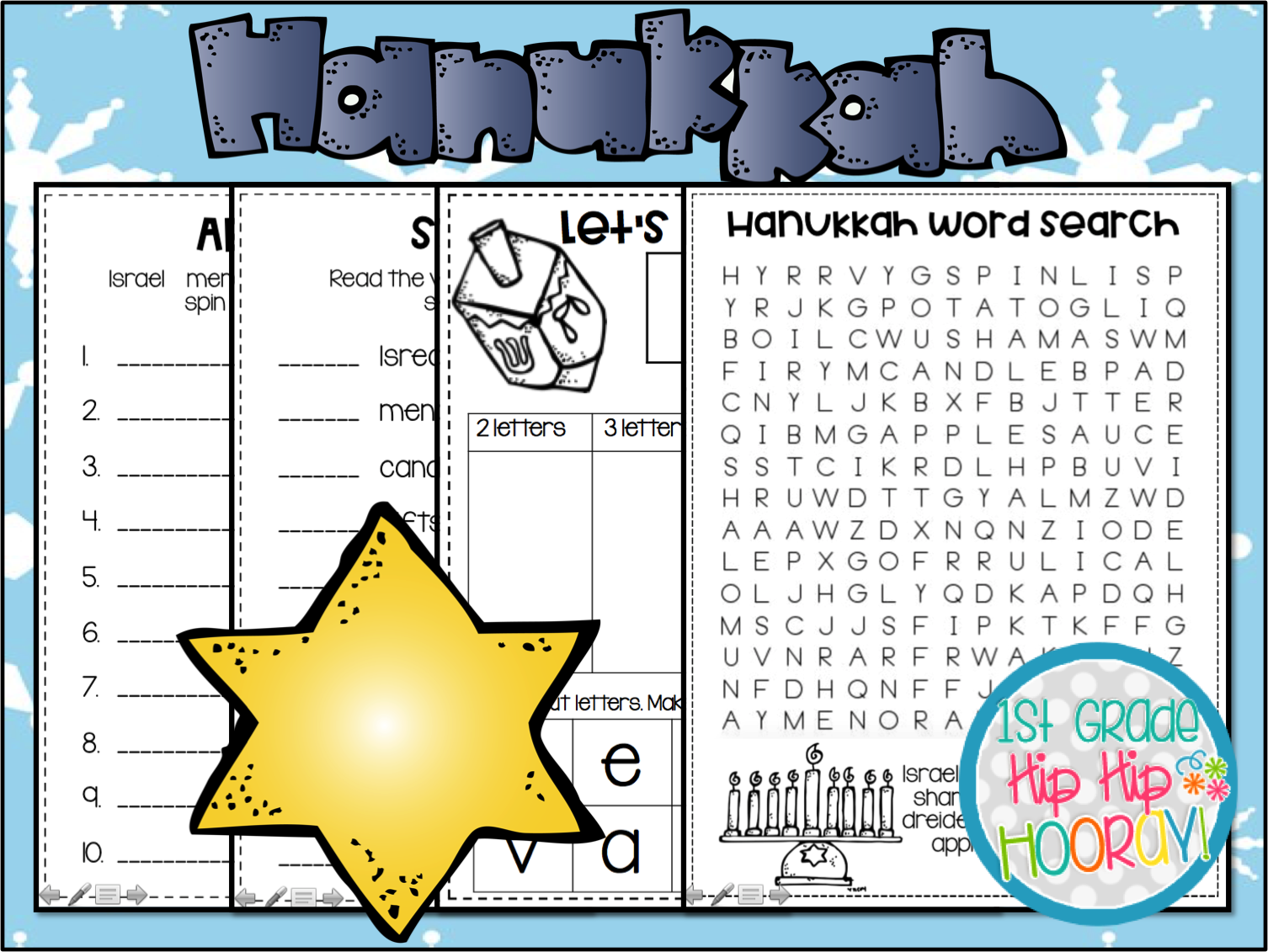 1st Grade Hip Hip Hooray!: Around the World...Hanukkah