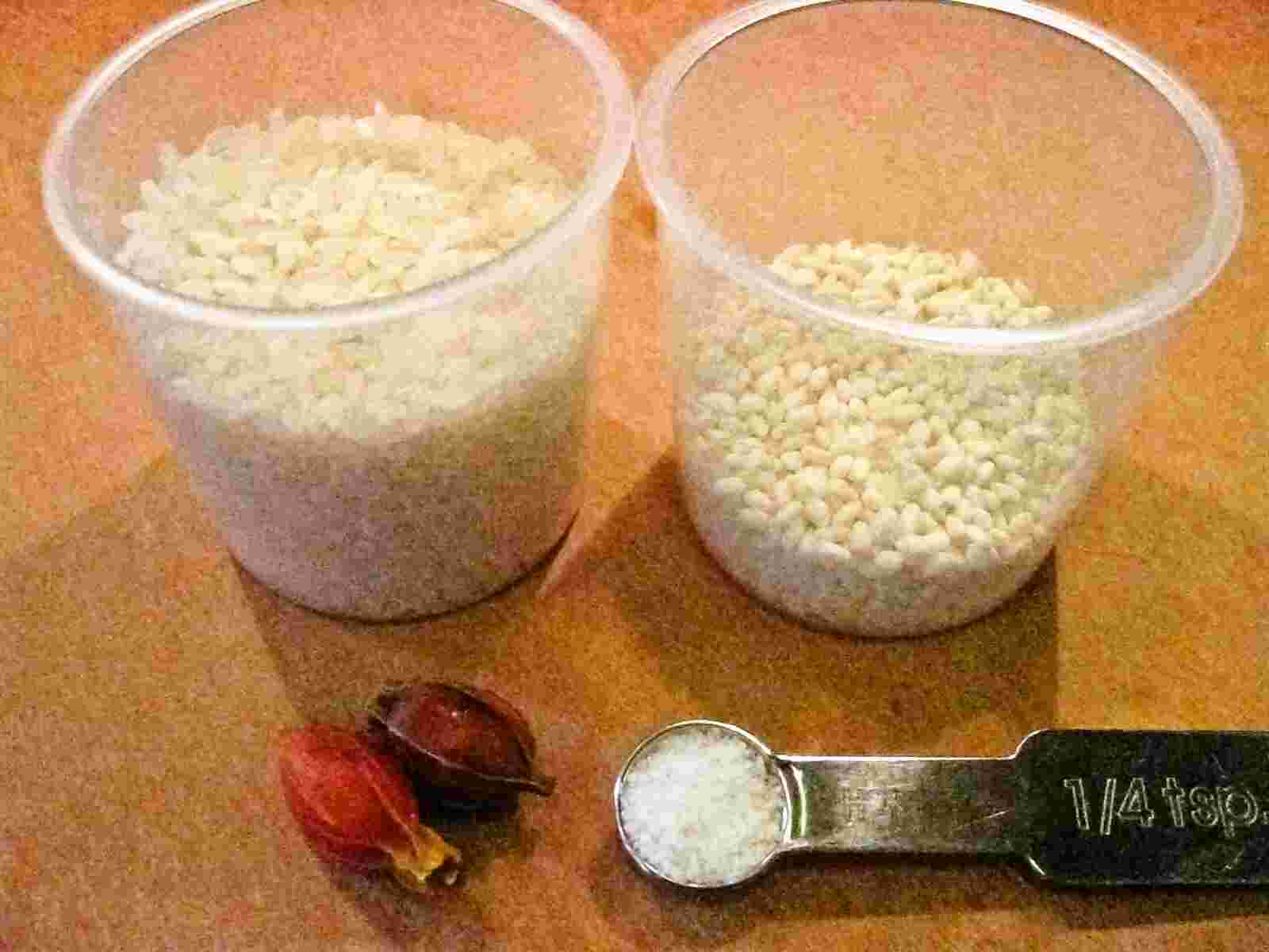 Recipes for Tom: Kuchinashi gohan / ohan / steamed rice colored with ...