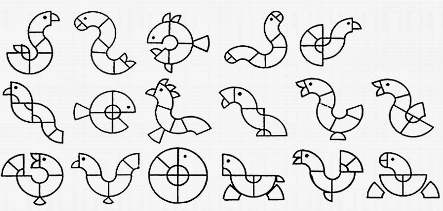 El maravilloso mundo de . . . Hipatia: Tangram Circular (9 piezas)