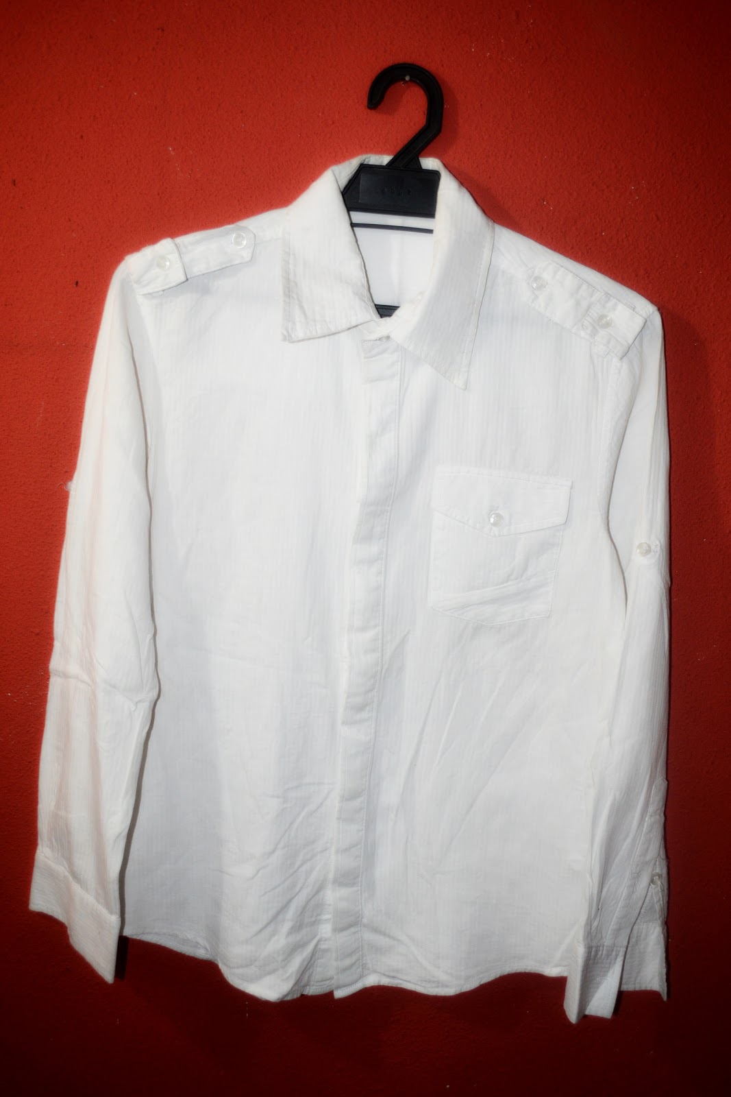 One For You Shop: Kemeja Putih / White L.S Shirt ROMP