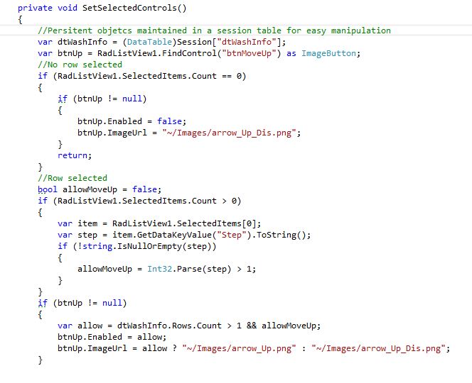 Welcome: Moving rows up and down with reordering using a list view ...