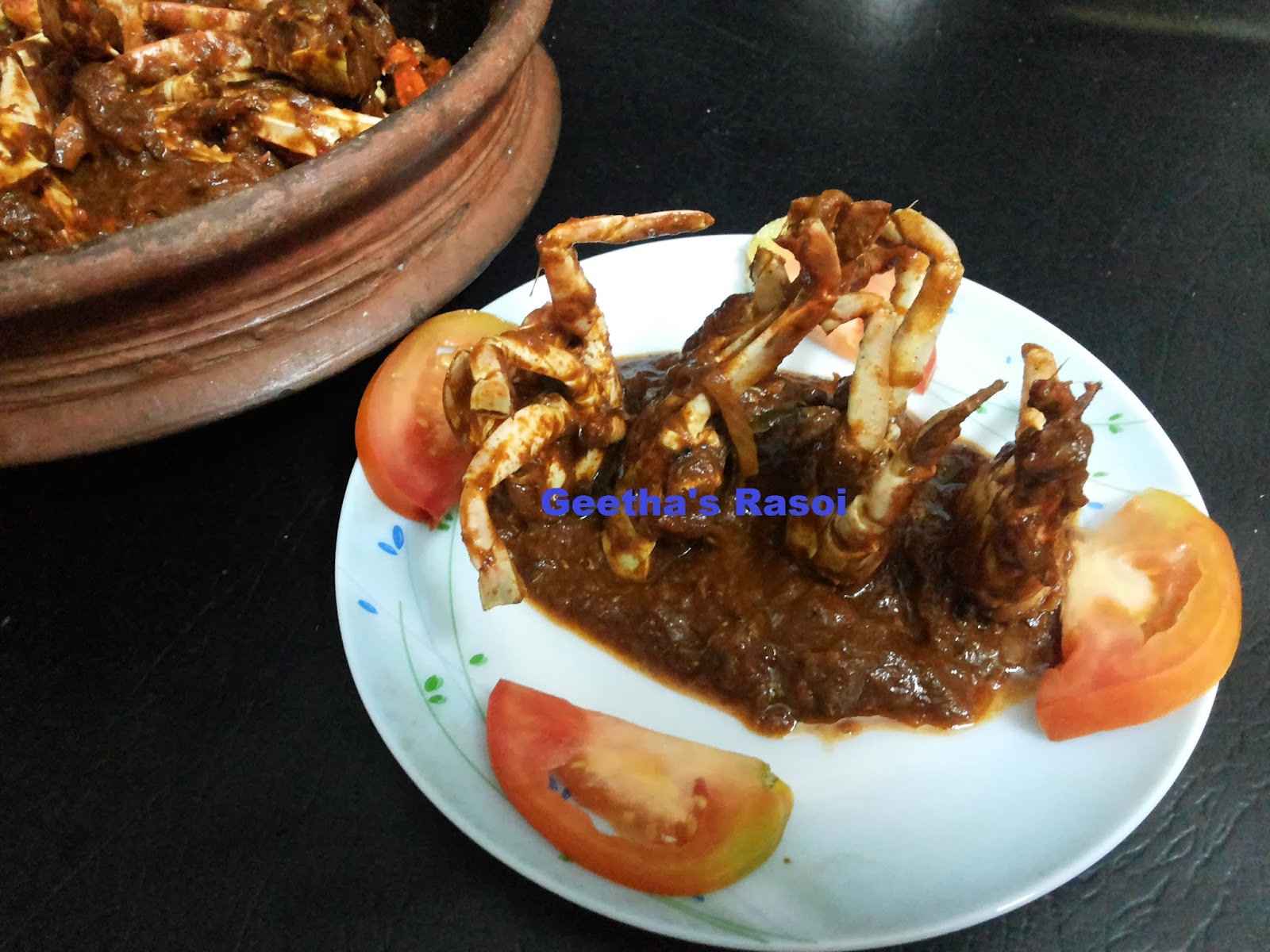 Geetha's Rasoi...: Kerala style crab roast