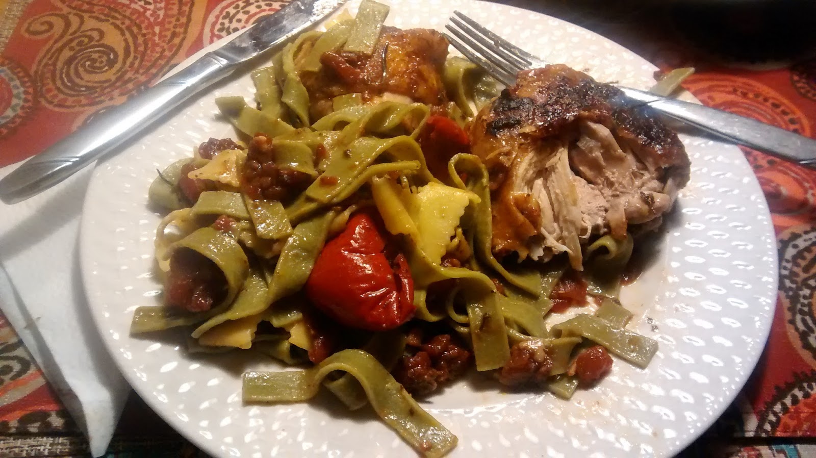The Brainy Gourmet: Chicken Palermo with Cherry Peppers and Kalamata Olives