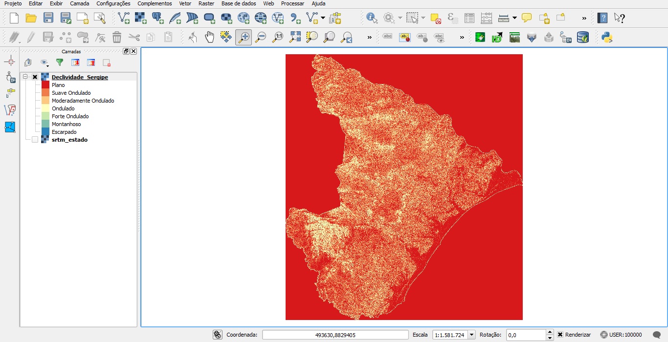 GEOSUS (Geotecnologia e Sustentabilidade): Criando Mapa de Declividade ...