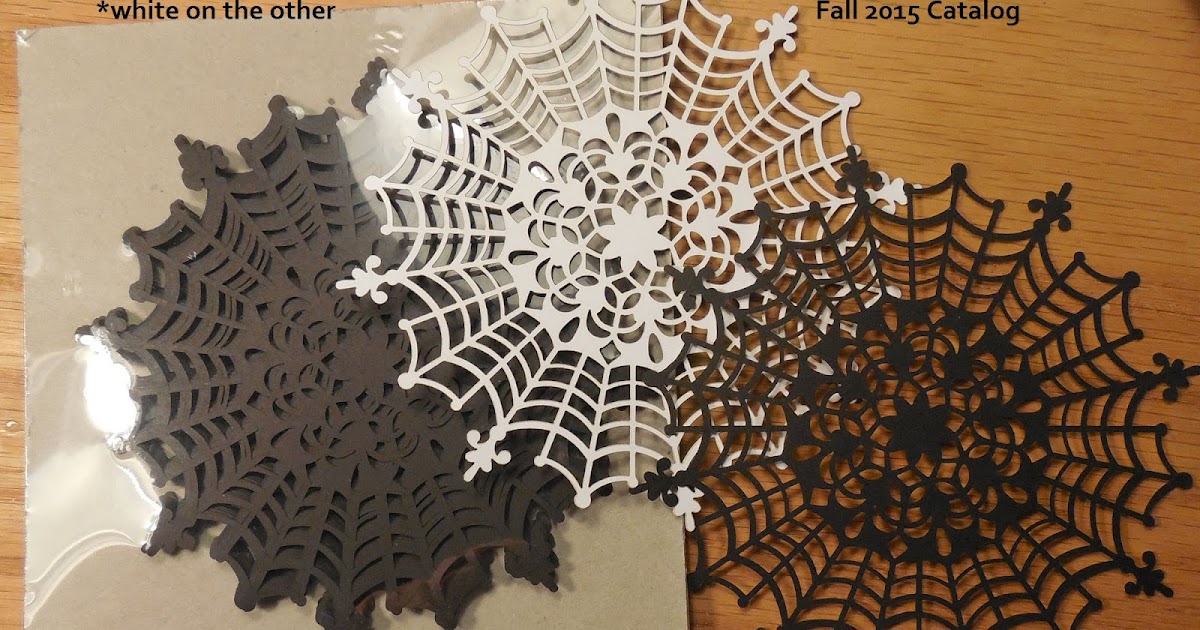 StampLadyKatie.com: Spider Web Doily Snowflake Card