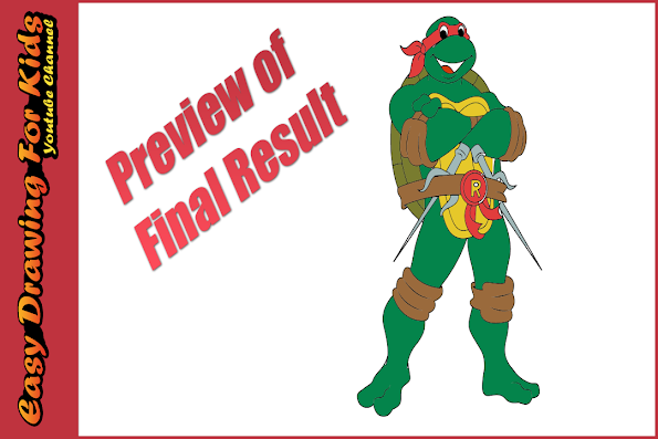 How to Draw Raphael from Teenage Mutant Ninja Turtles | Drawing Course ...