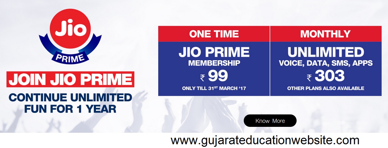 Reliance Jio 4g Recharge Prime 99 and 303 and other Latest Recharge plans
