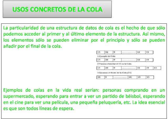 ESTRUCTURA DE DATOS _____________: 5. COLAS