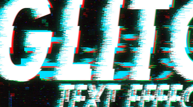 Free Glitch Text Effect Template | dR Design Resources