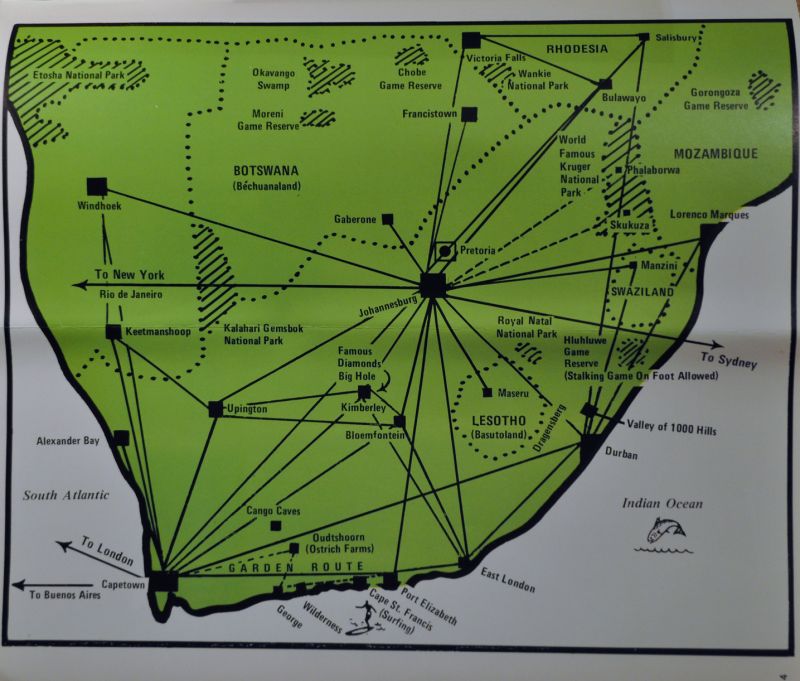 Airline memorabilia: SAA (South African Airways) (1973)