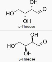 Danh pháp Đồng phân erythro và threo | hoa hoc chuyen nganh