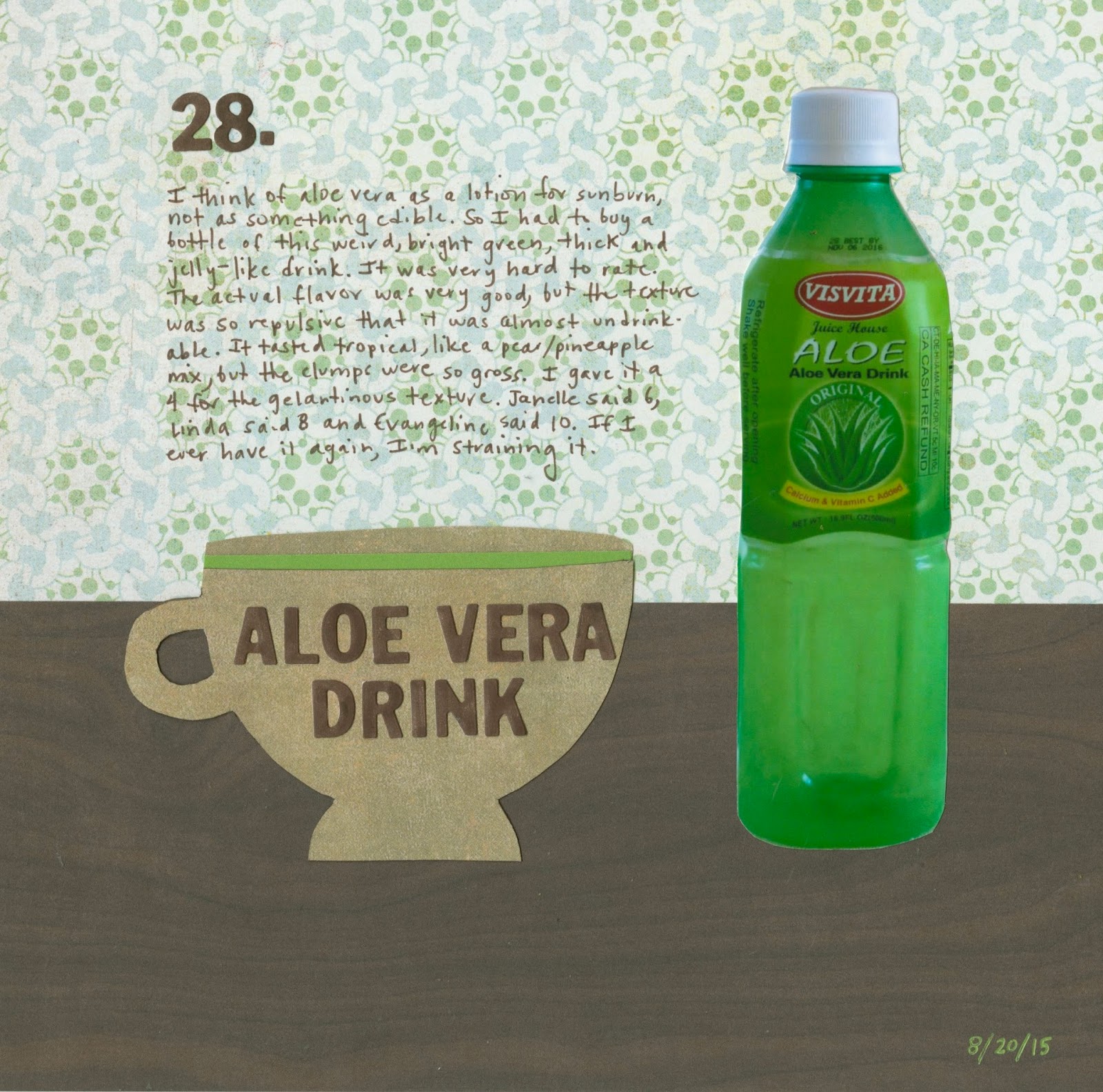 Cindy deRosier: My Creative Life: 43 New-to-Me ... #28 Aloe Vera Drink