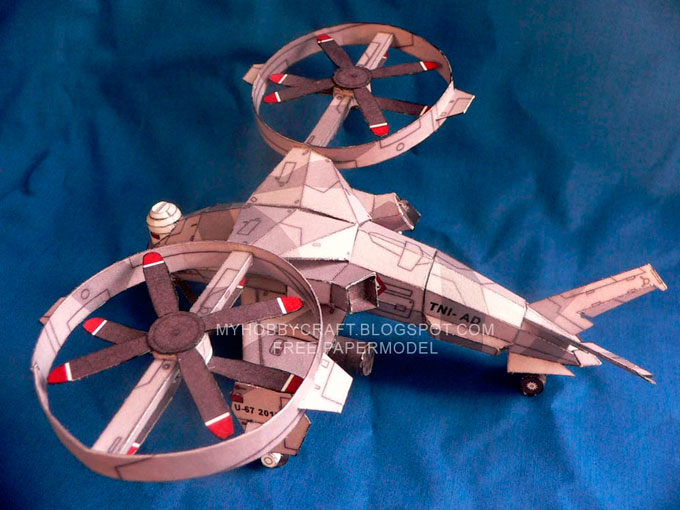 Concept UCAV Drone RA-67 Papercraft | Papercraft Paradise | PaperCrafts ...
