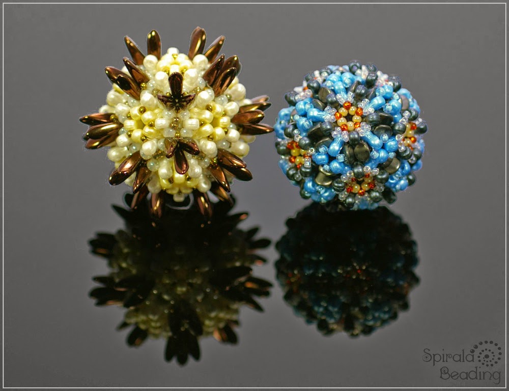 Spirala beading: Playing with new two hole Infinity Beads