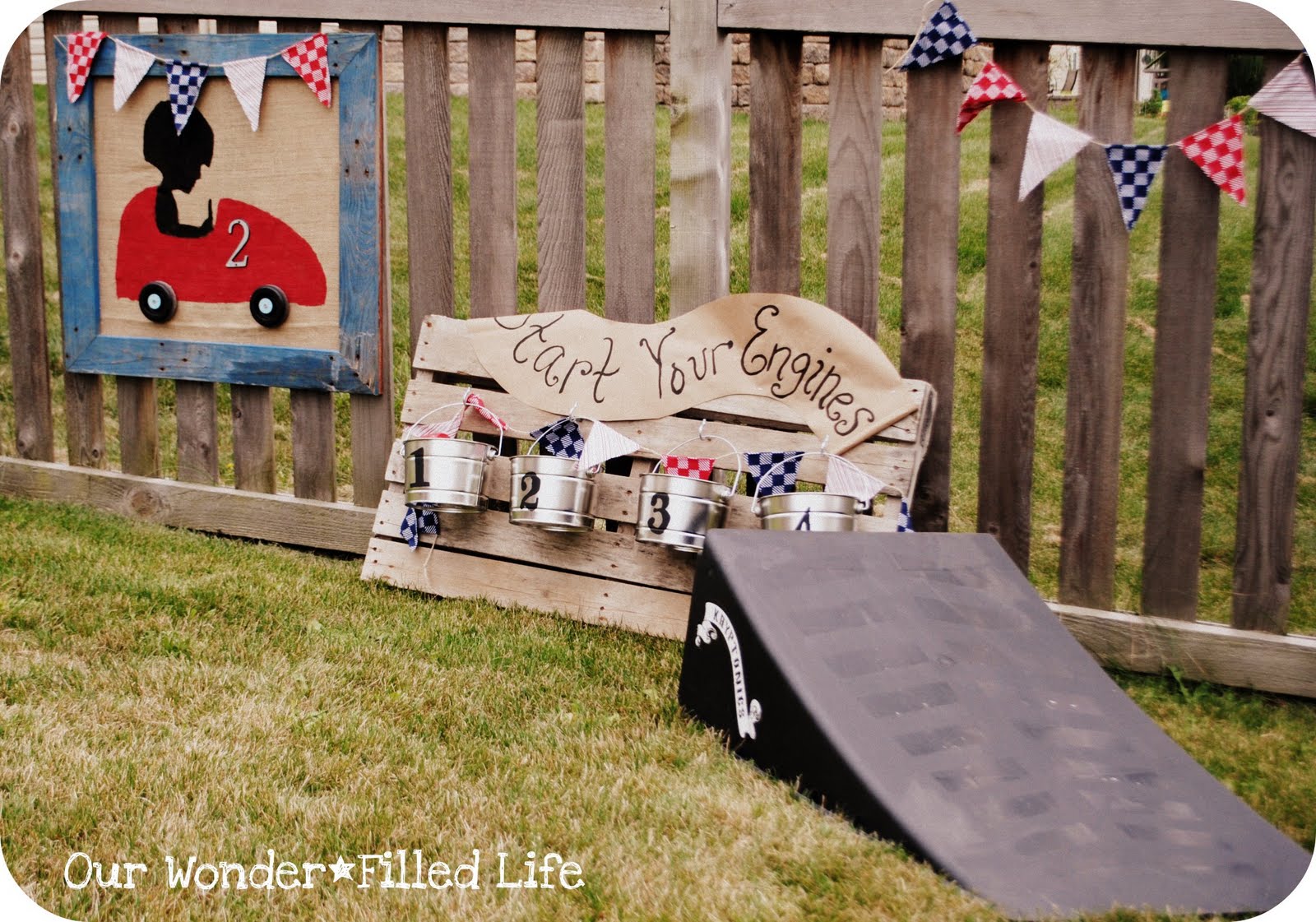 Kara's Party Ideas Vintage Wheels Quadruplets Birthday Party | Kara's ...