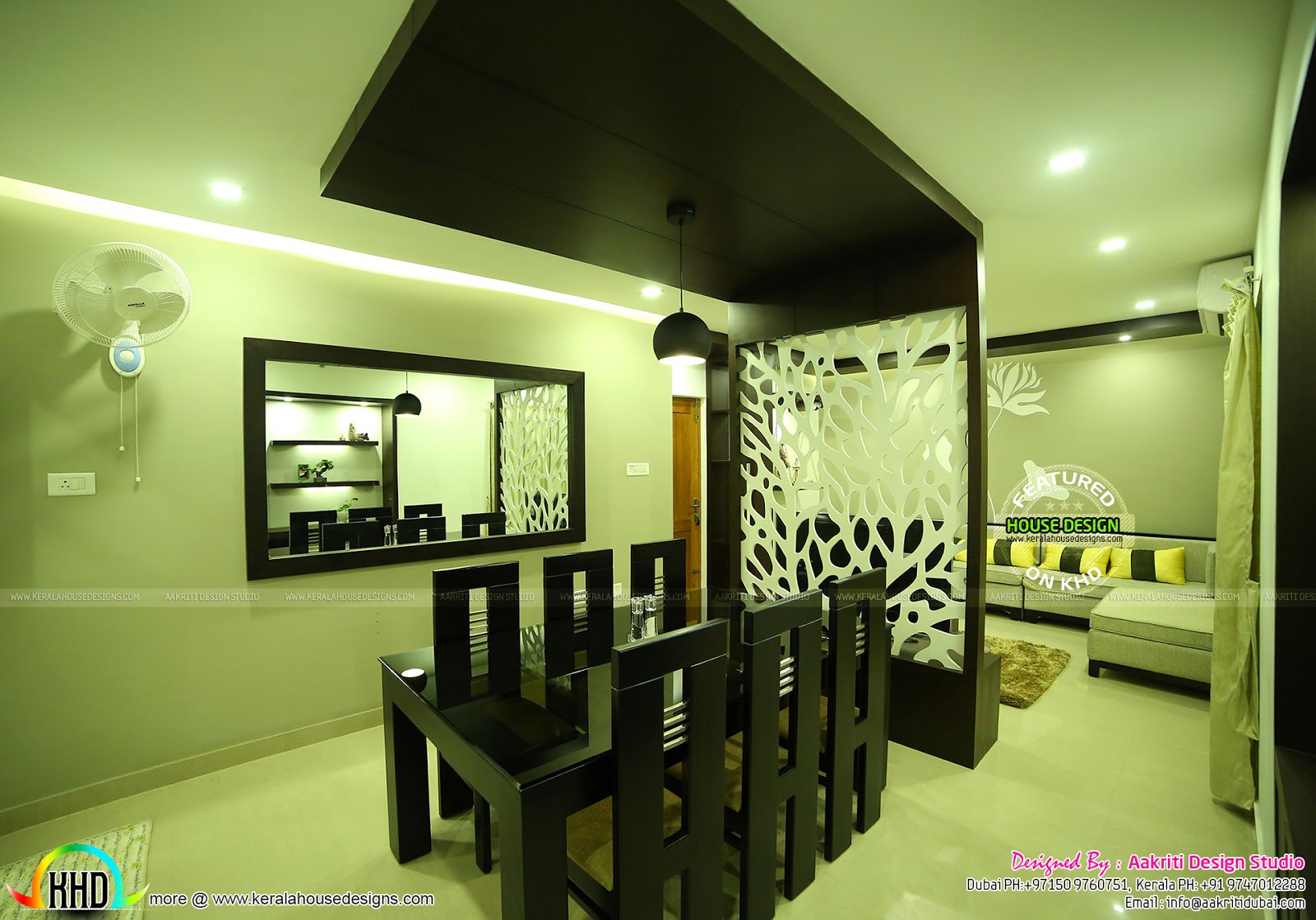 Finished interior photos from Kannur, Kerala - Kerala Home Design and ...