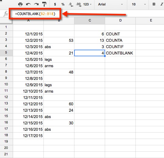 Google Sheets Counting Items Google Sheets Counting Items