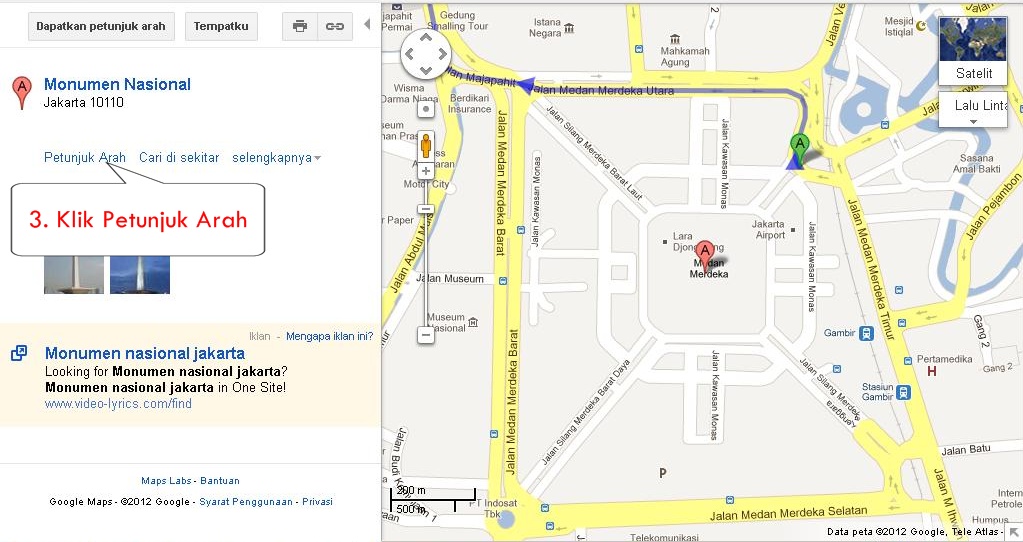 Cara mencari alamat melalui internet menggunakan google maps ~ Tips dan ...