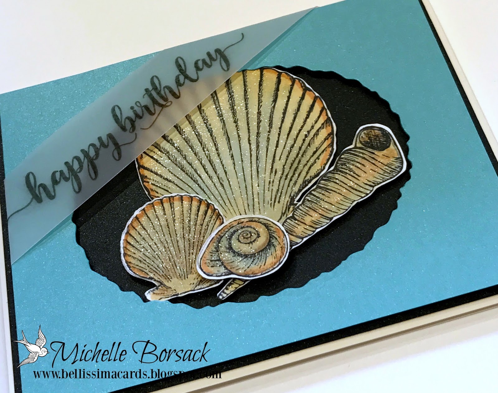 Bellissima Cards: Shimmery Sea Shells