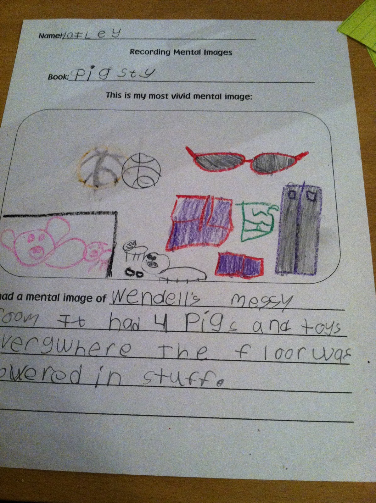 Team J's Second Grade Fun: Creating Mental Images