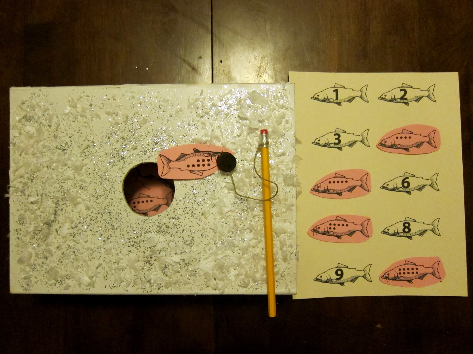 Ice Fishing for Letters and Numbers