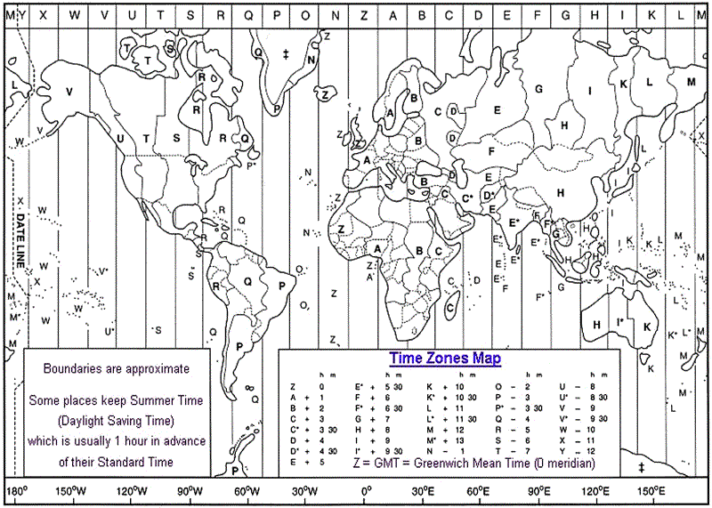 World Time Zone Map | MY LIFE - MY WORLD