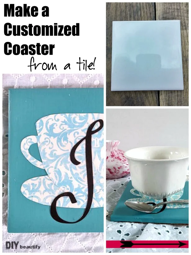 DIY Coaster from a Tile - DIY Beautify - Creating Beauty at Home