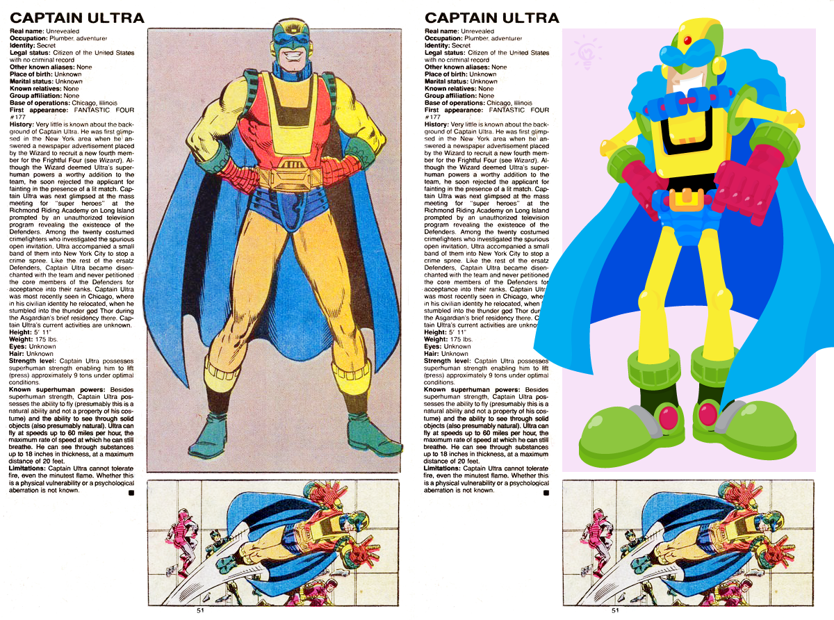 The Official Handbook to the Marvel Universe - REDUX Edition: CAPTAIN ...