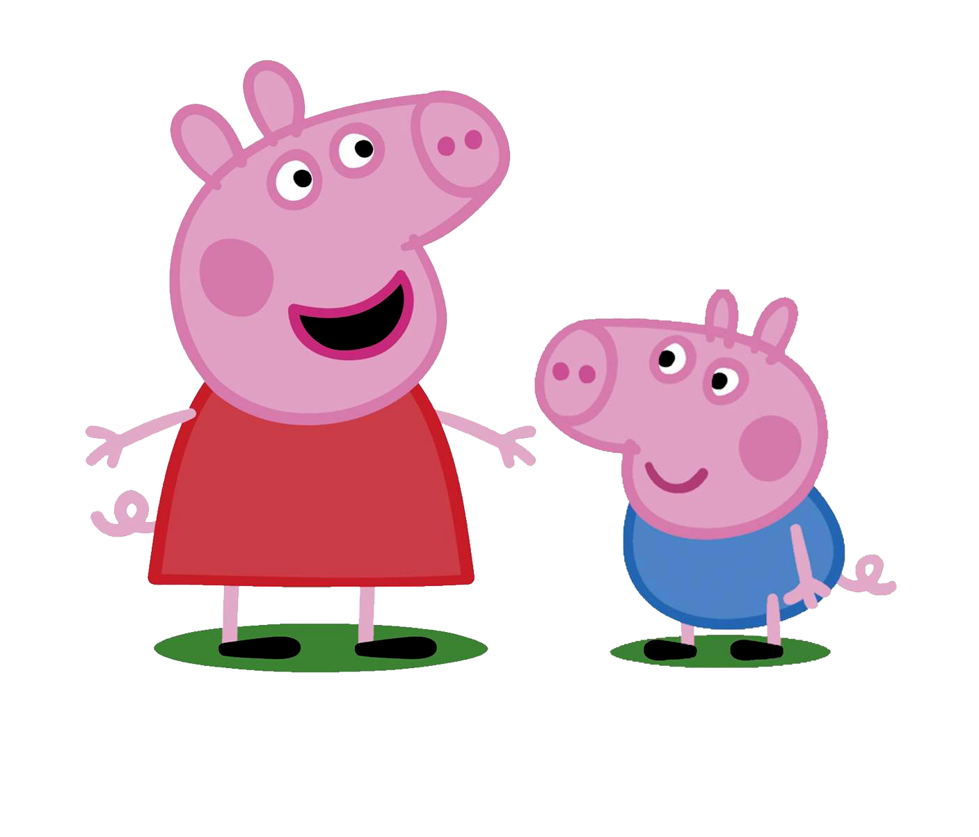 George e Peppa Pig em png