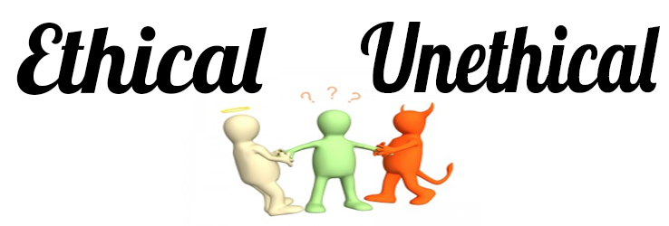 various ethical and unethical issues in disciplines of management.