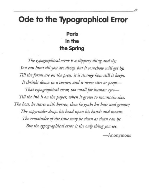 The Harris Sisters: Ode to the Typographical Error