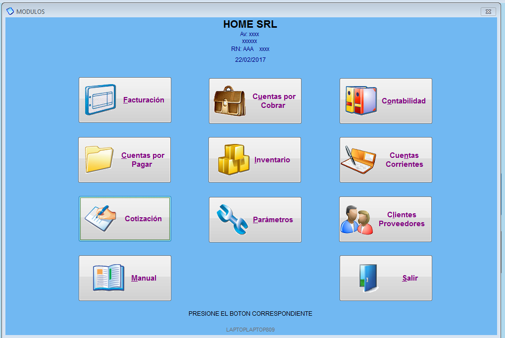 Modulos Principales ~ Sistema Monica