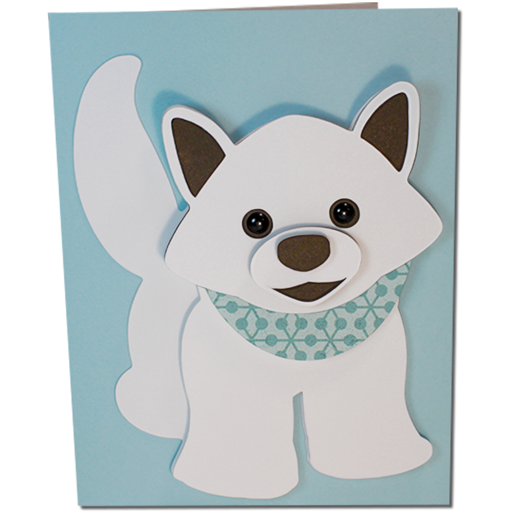 JMRush Designs: Stacked Arctic Fox Card