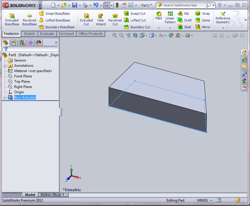 DESAIN GRAFIS MENGGUNAKAN SOLIDWORKS : Belajar Solidwork dasar