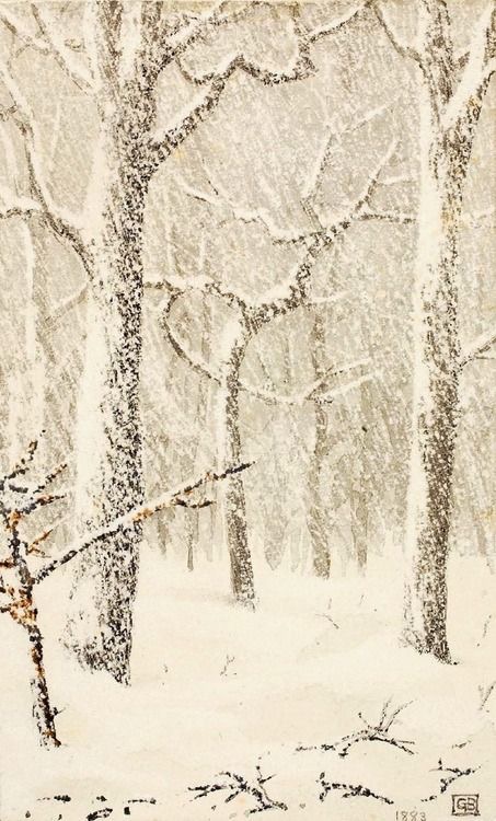 THE GRØNMARK BLOG: Snow art: cool paintings for a stinking hot day