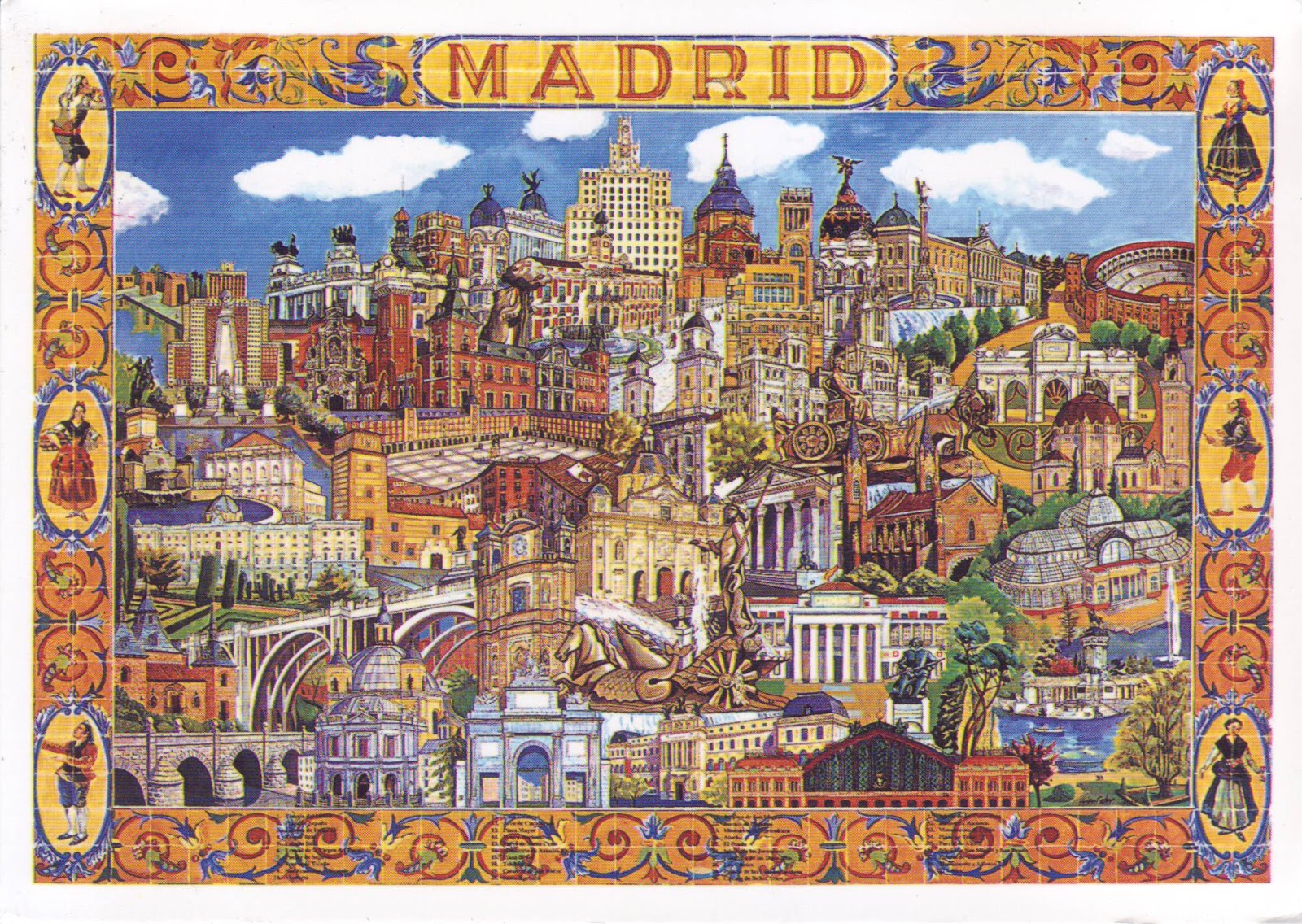The World in Postcards - Sabine's Blog: Madrid Azulejo Card