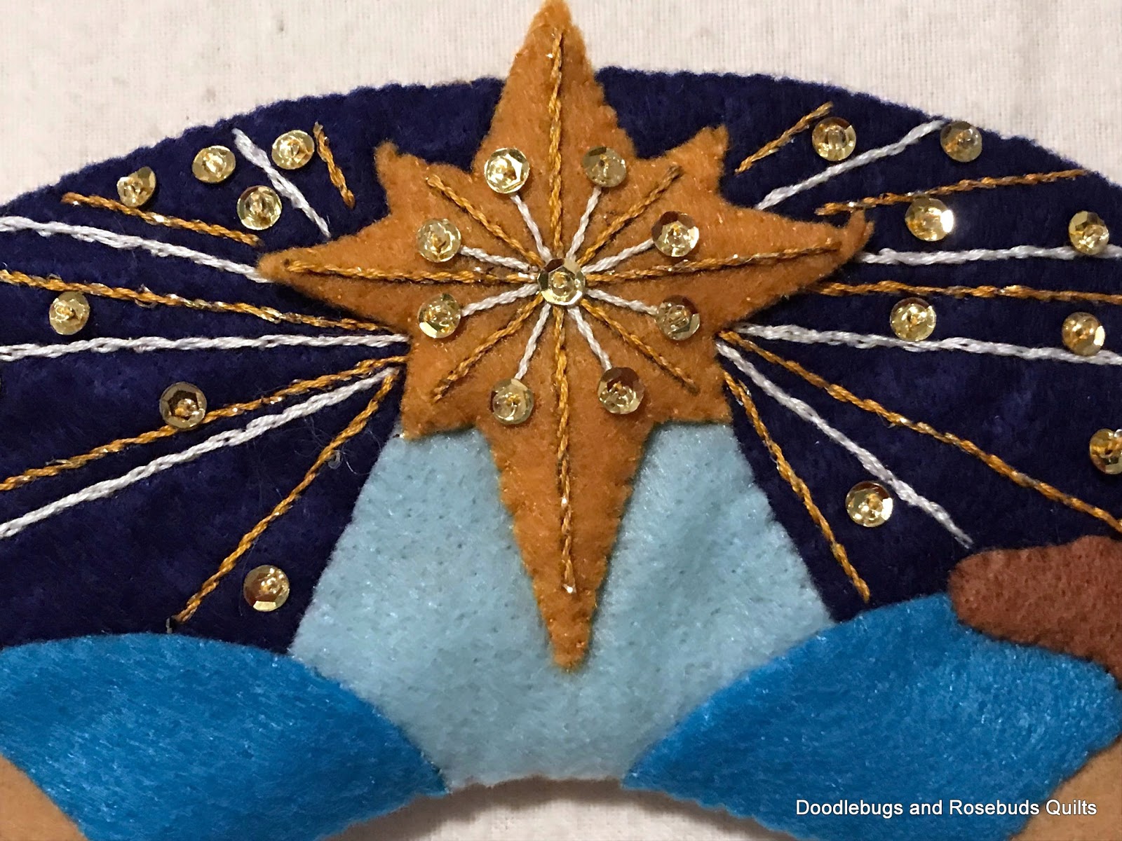 Doodlebugs and Rosebuds Quilts: Finished Bucilla Kit