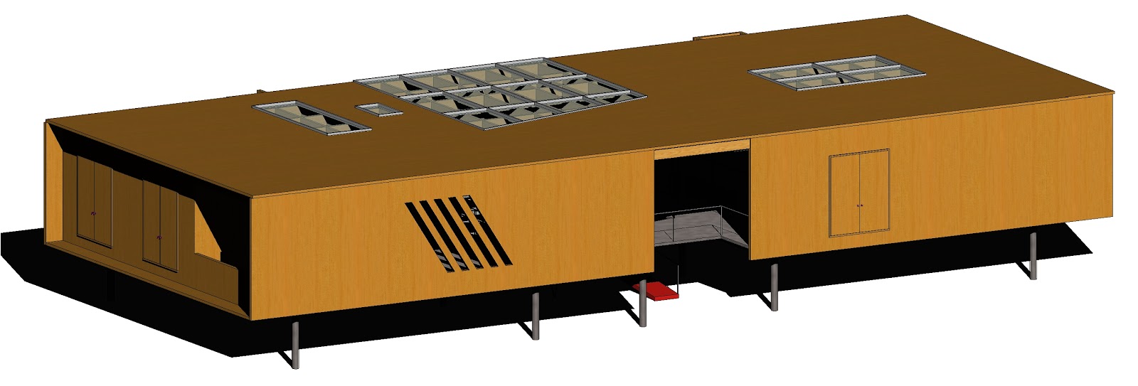 Alexandre Piacsek experimental architecture: PreFab House in Revit