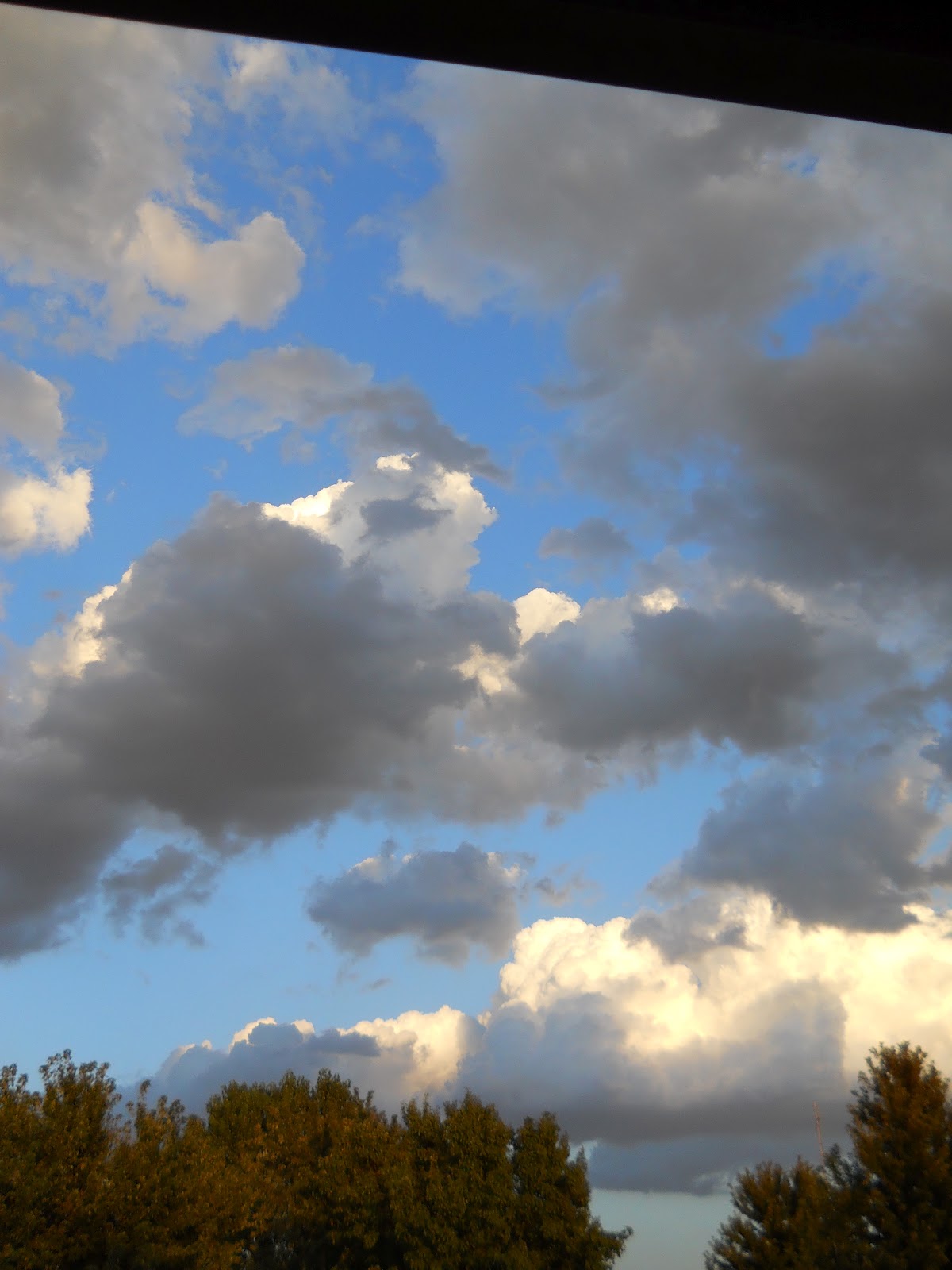 A Kansas Prairie Garden: Maxfield Parrish clouds