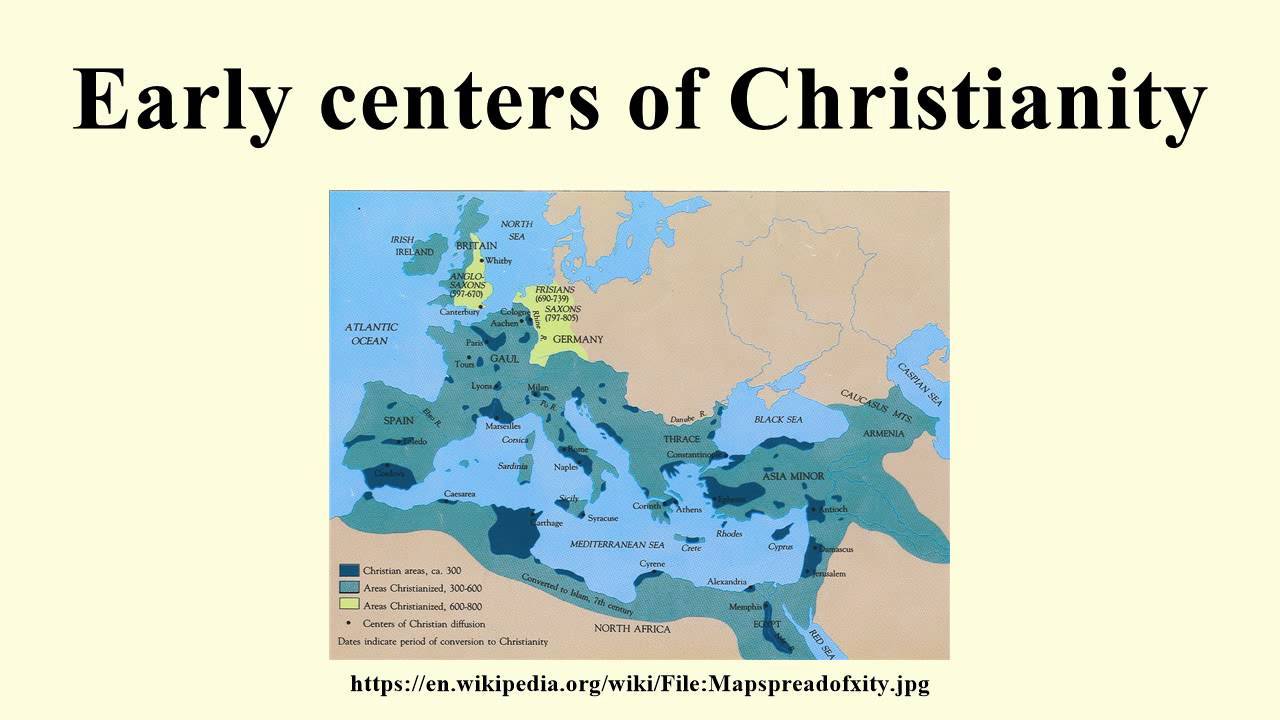 Early centers of Christianity