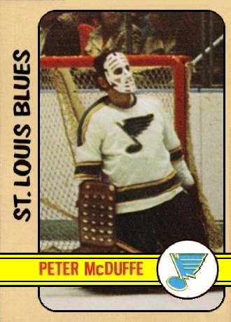 JOHNGY'S BEAT: Cards That Never Were: Peter McDuffe 1972-73 & 1976-77 Topps