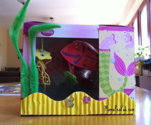 Mama Pea Pod: {Cardboard Box Aquarium}