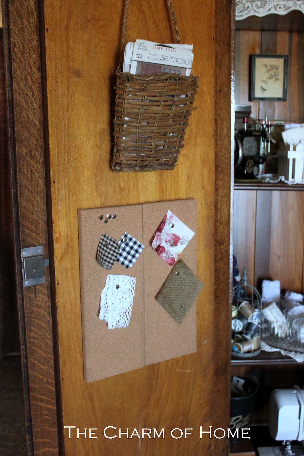 The Charm of Home: Antique Wardrobe Turned into Sewing Room