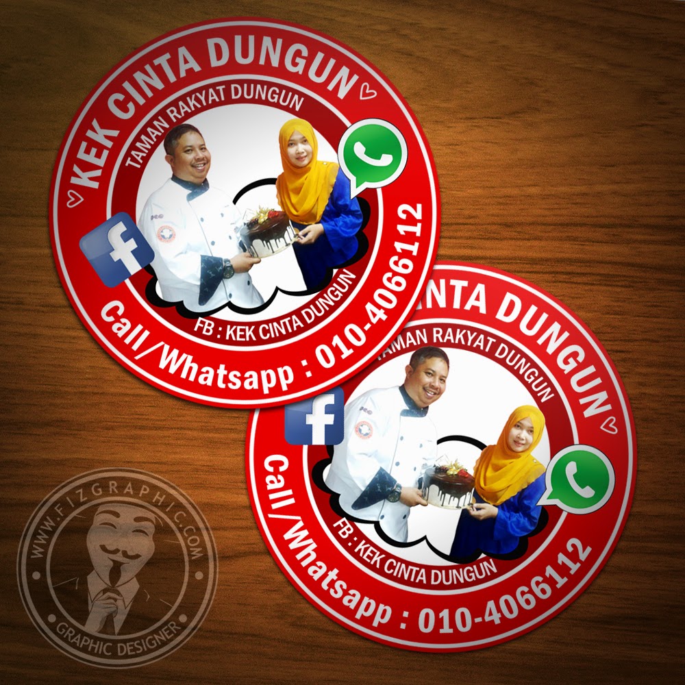 Fizgraphic: Design dan Printing Sticker #12