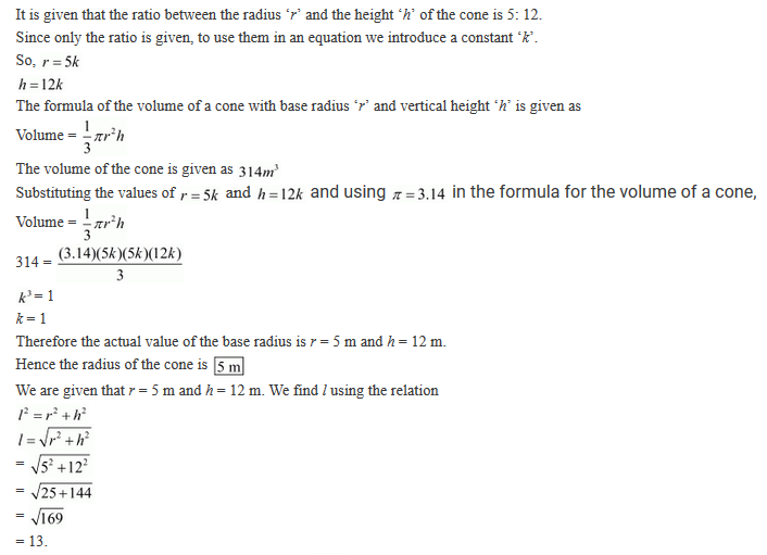 R.D. Sharma Solutions Class 9th: Ch 20 Surface Area and Volume of a ...