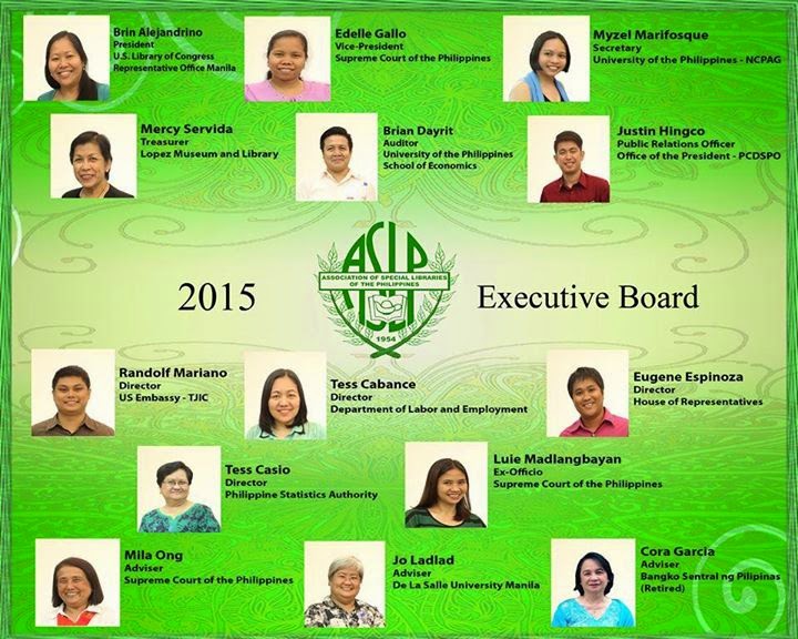 PLAI - Southern Tagalog Region Librarians Council: ASLP Executive Board ...