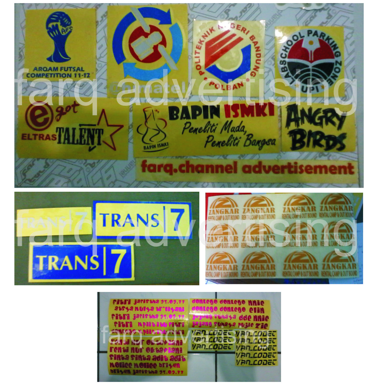 gallery cutting sticker ~ FARQ Advertising